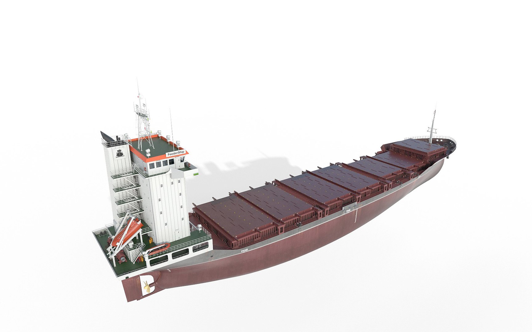 3D Container Feeder 800 Model - TurboSquid 1809355