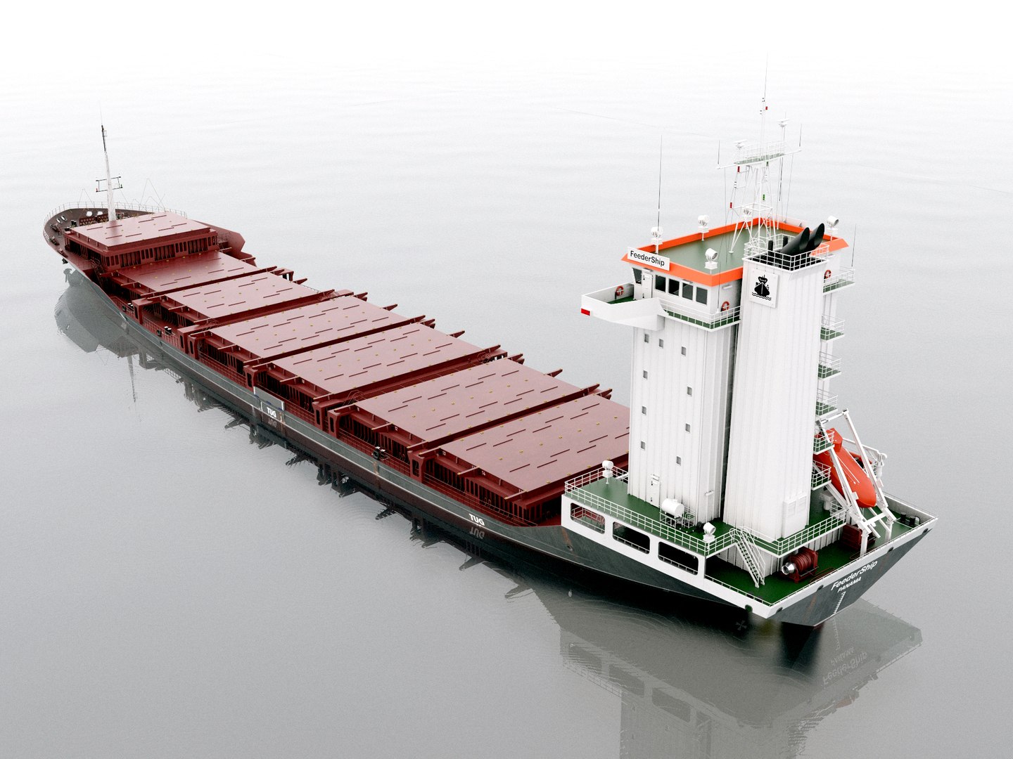 3D Container Feeder 800 Model - TurboSquid 1809355