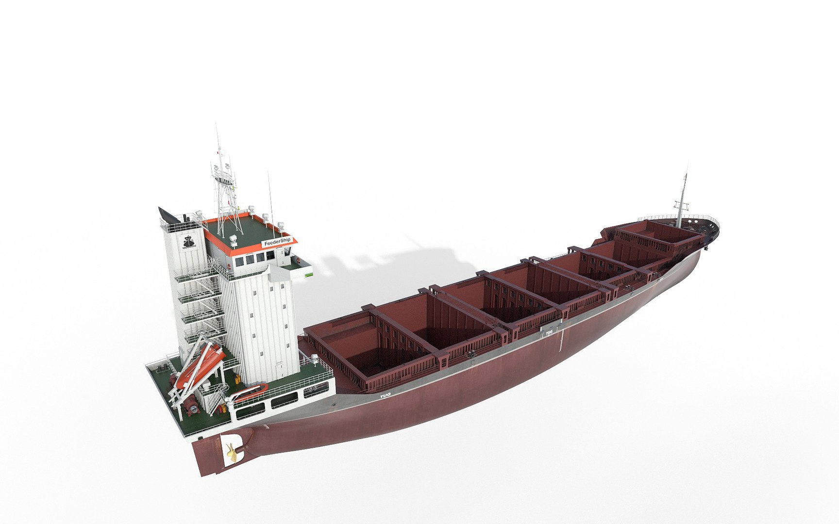 3D Container Feeder 800 Model - TurboSquid 1809355