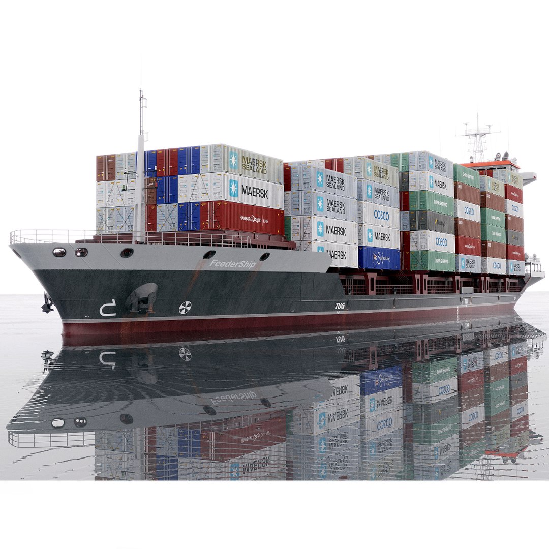 3D Container Feeder 800 model - TurboSquid 1809355