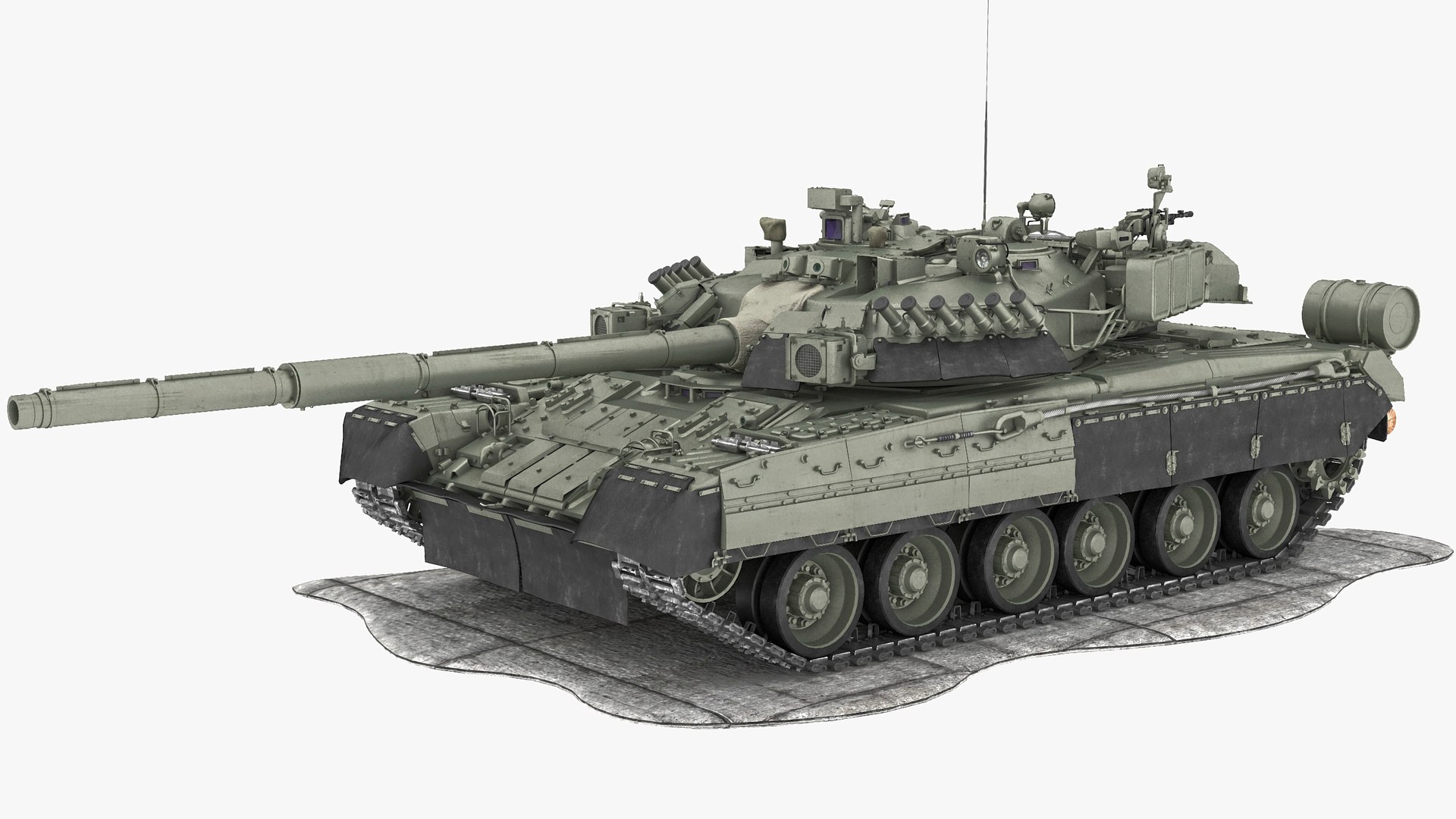 T-80UA Main Battle Tank 3D Model - TurboSquid 2343093