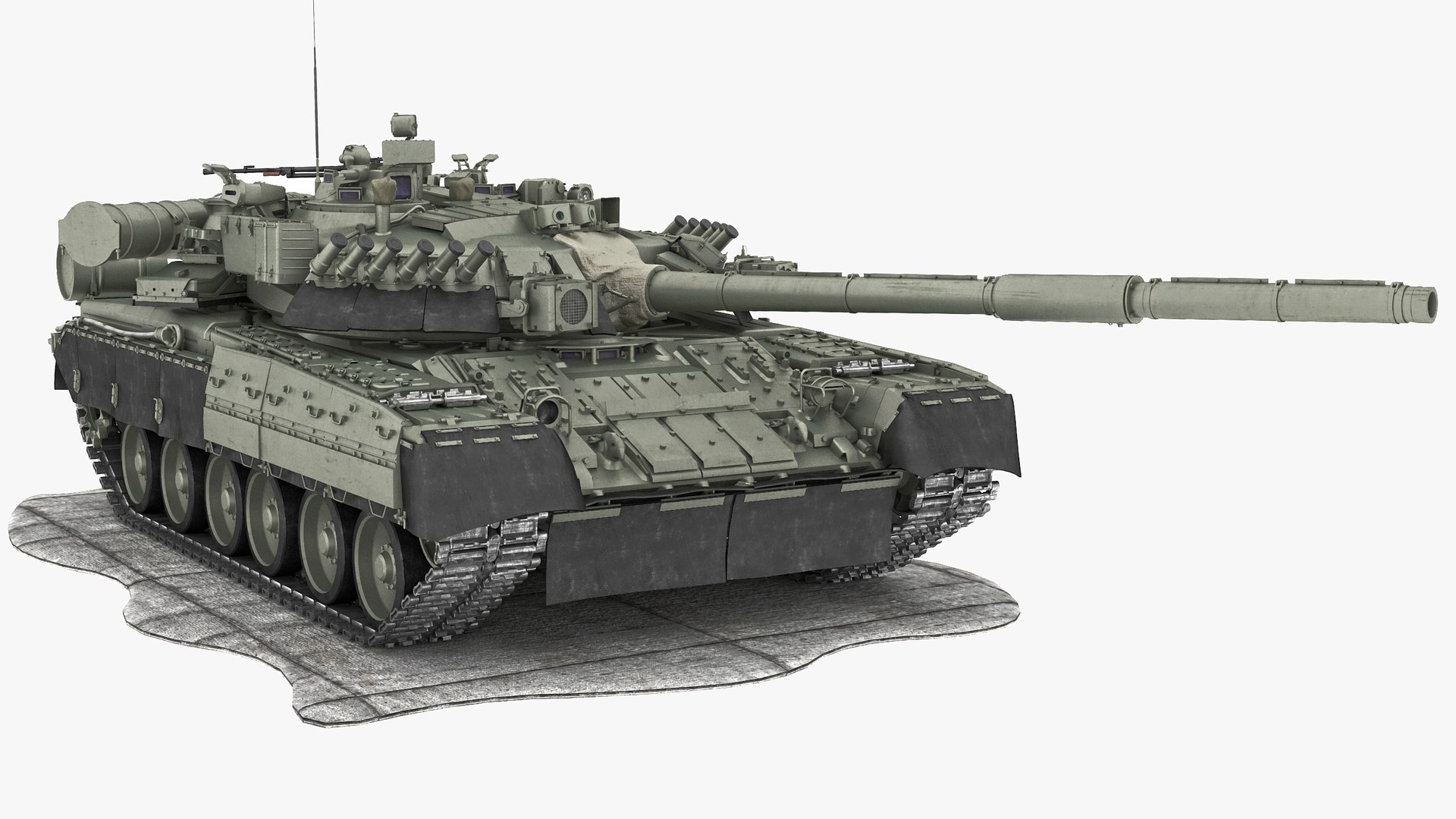 T-80UA Main Battle Tank 3D Model - TurboSquid 2343093