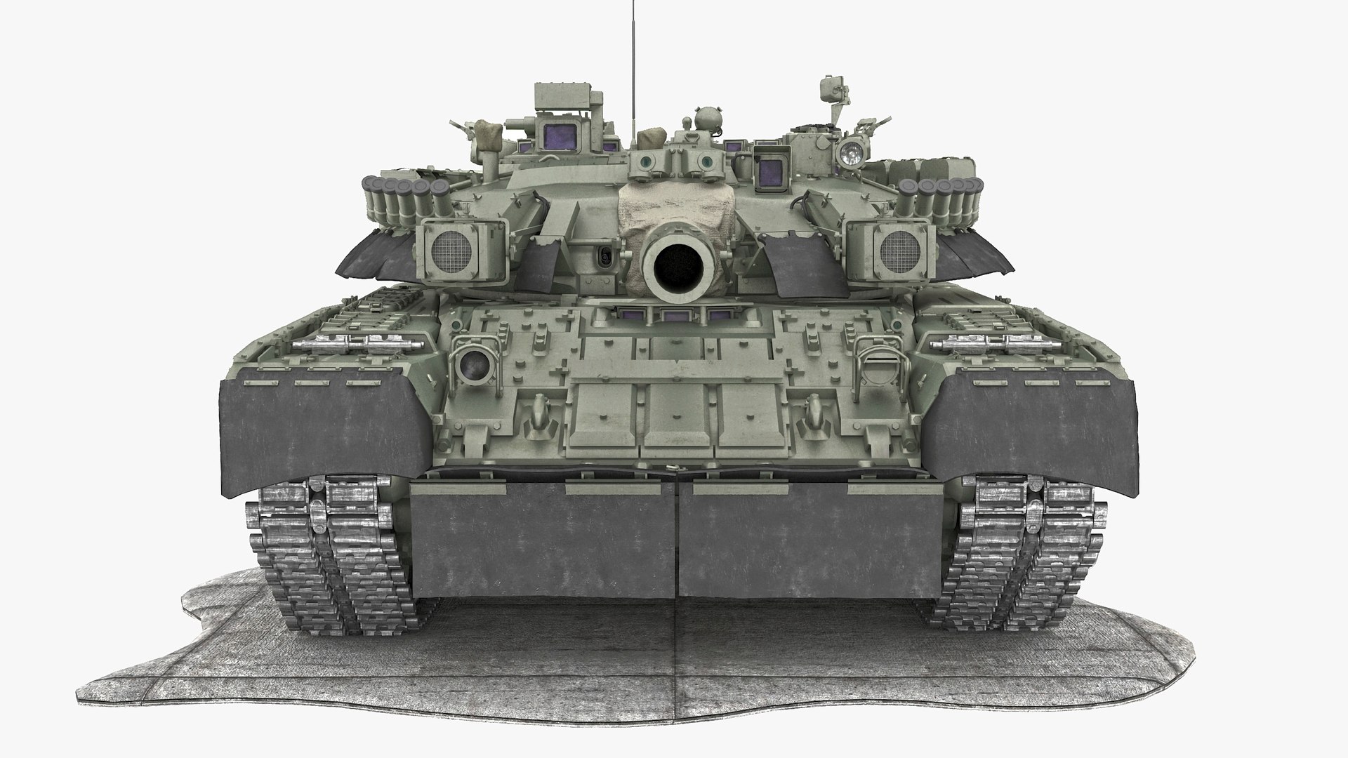 T-80UA Main Battle Tank 3D Model - TurboSquid 2343093