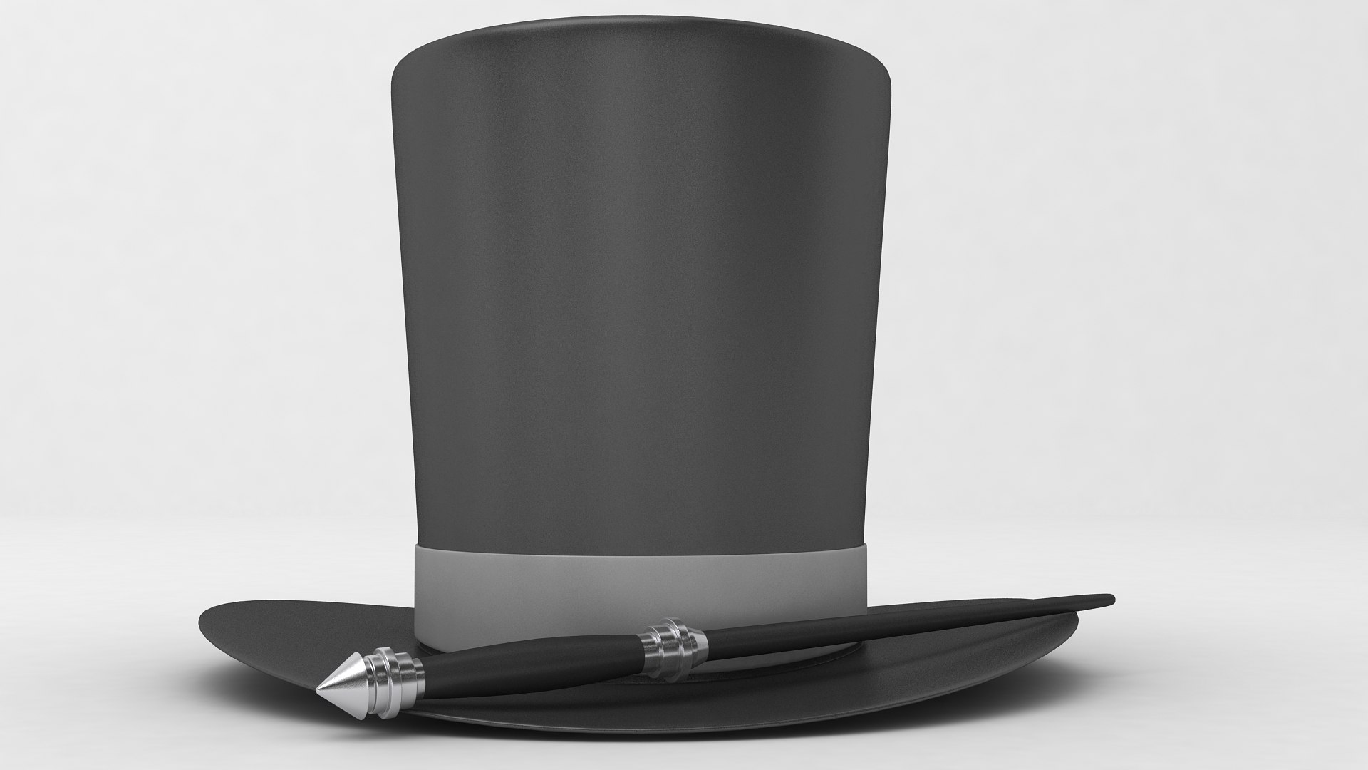3D Magic Hat And Wand Model - TurboSquid 1937861