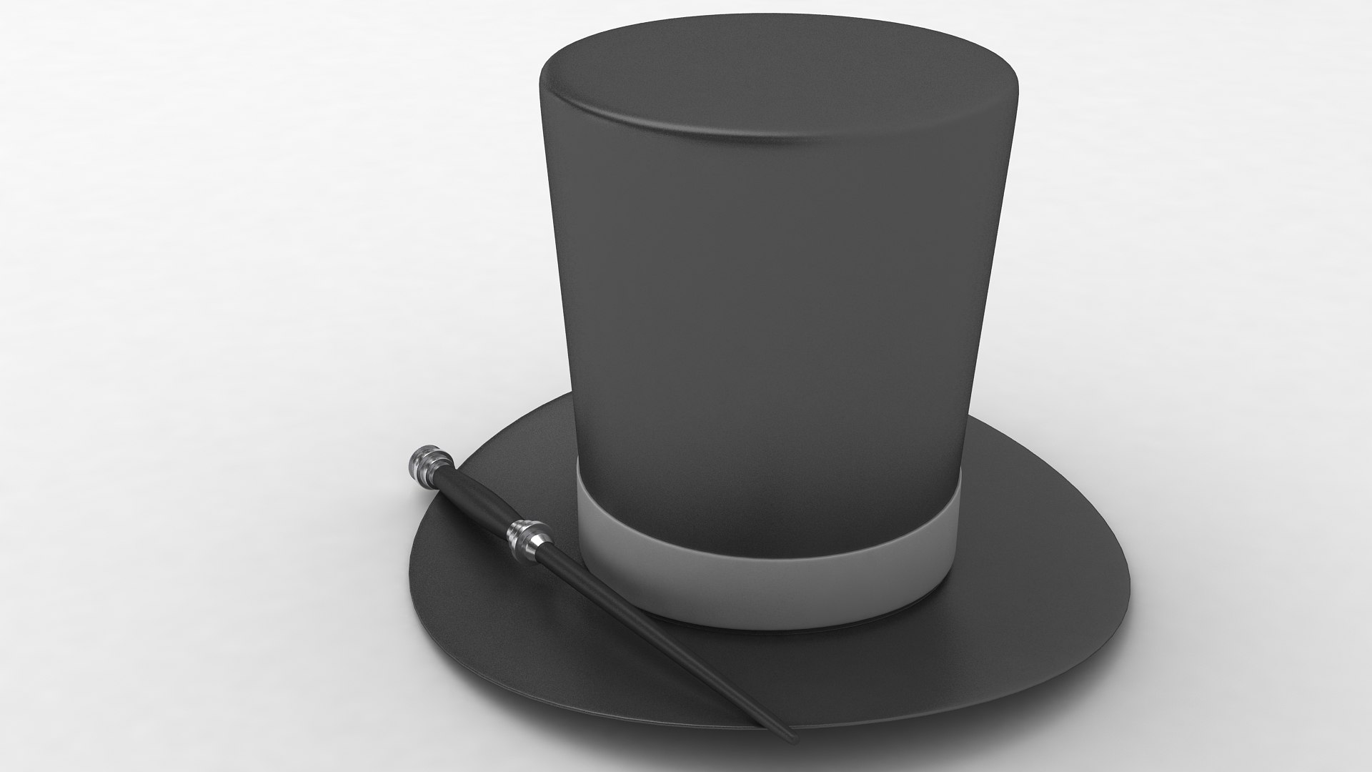 3D Magic Hat And Wand Model - TurboSquid 1937861