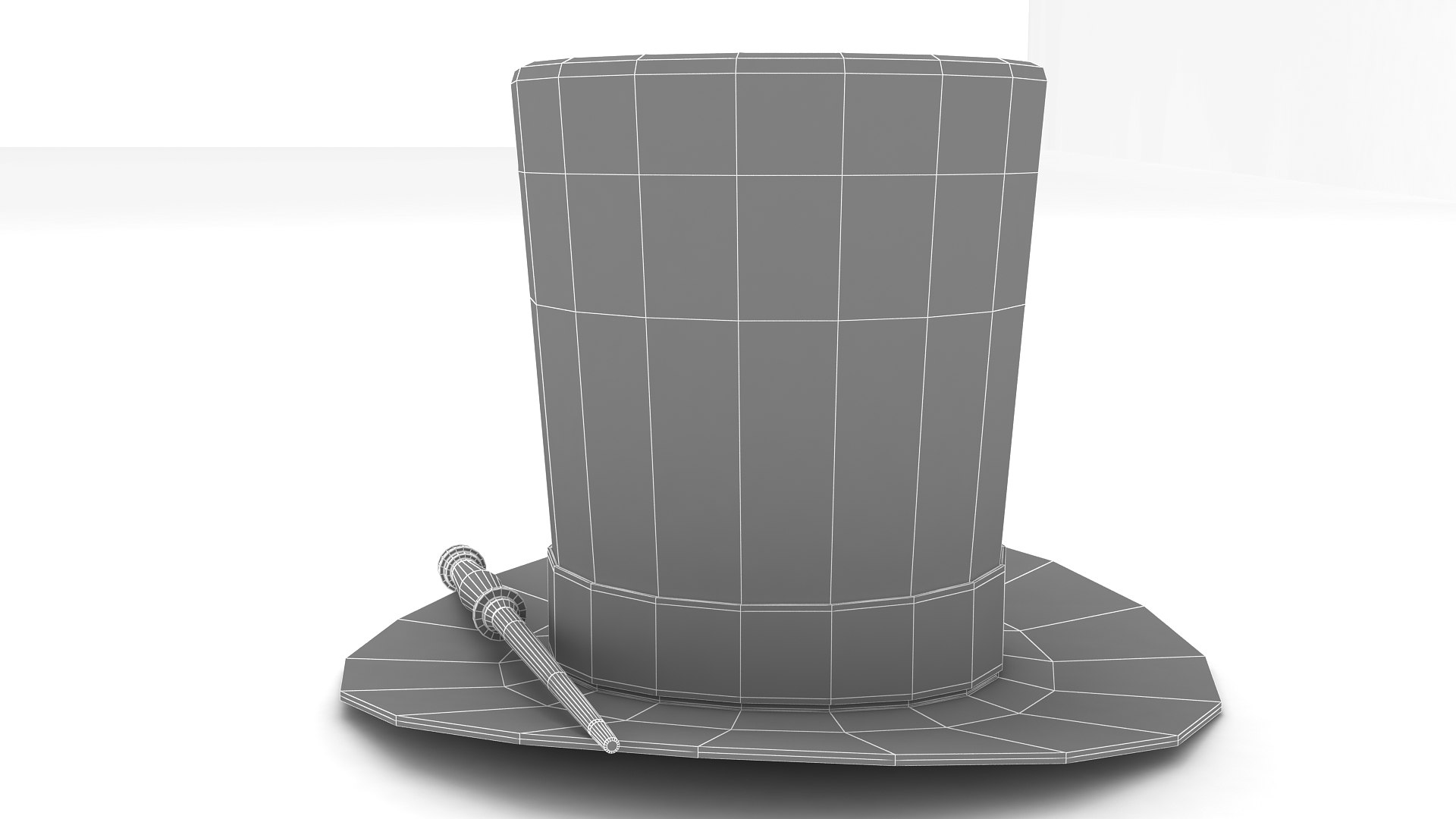3D Magic Hat And Wand Model - TurboSquid 1937861