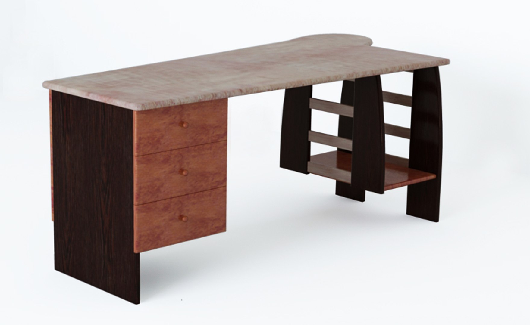 Buro Table 3D Model - TurboSquid 1275713