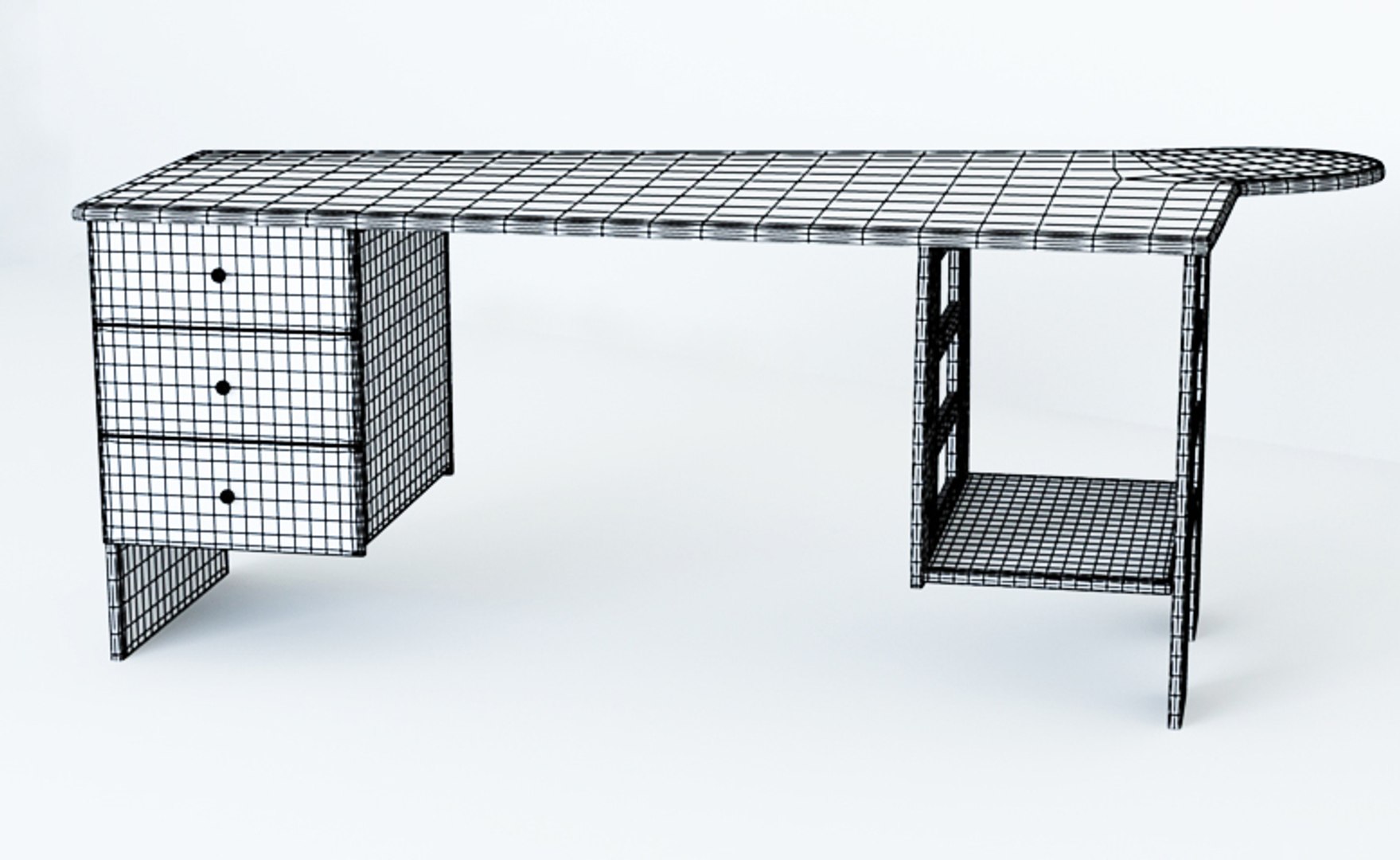 Buro Table 3D Model - TurboSquid 1275713