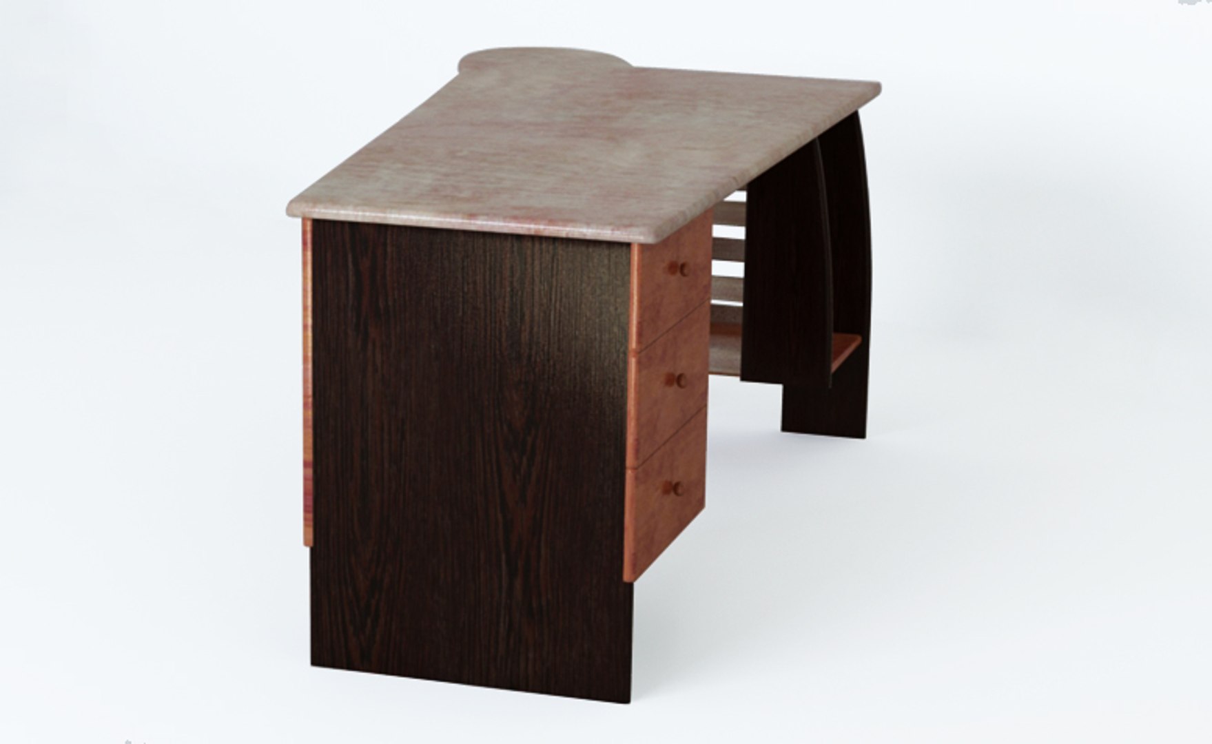 Buro Table 3D Model - TurboSquid 1275713
