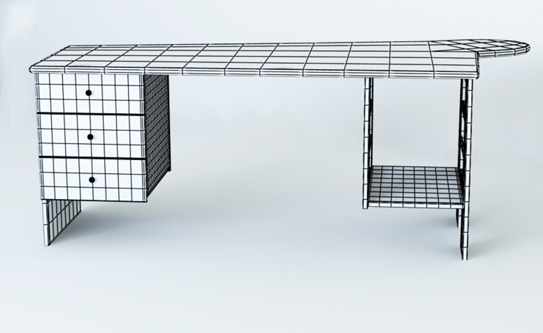 Buro Table 3D Model - TurboSquid 1275713