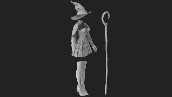 modelo 3d Disfraz de bruja 2 - TurboSquid 1778216