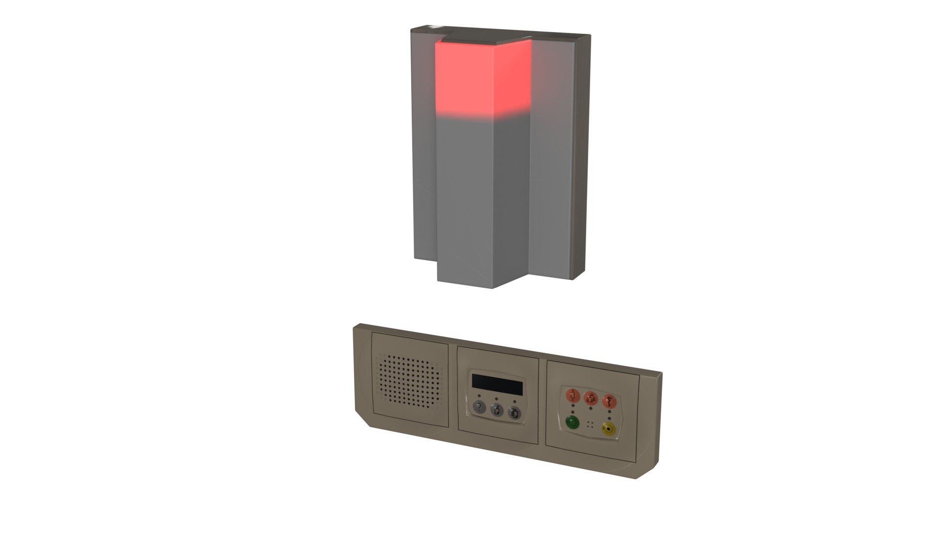 3D Hospital Emergency Light And Intercom - TurboSquid 2241258