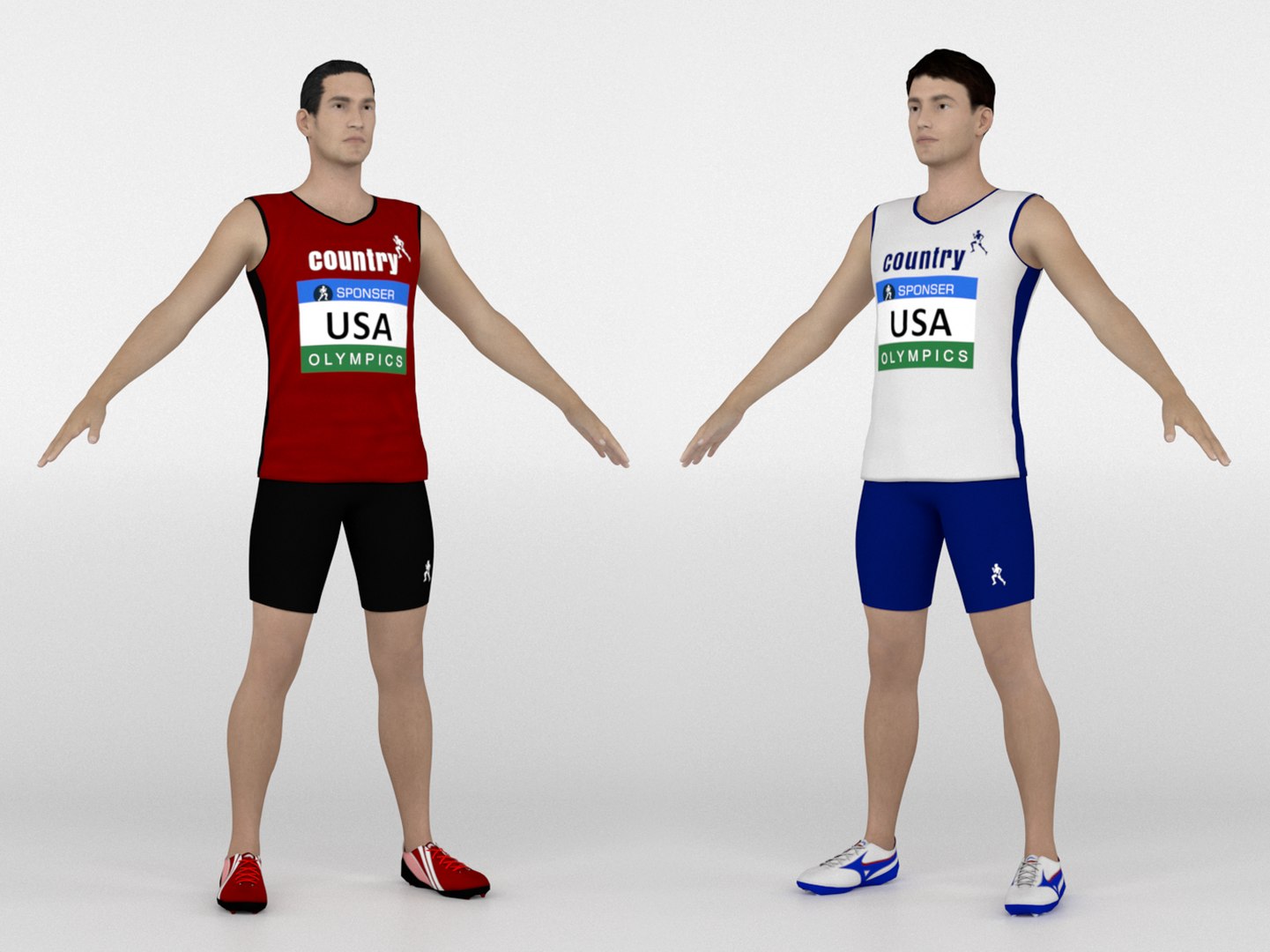 Athletic Runners 2 In 1 3D - TurboSquid 2323054