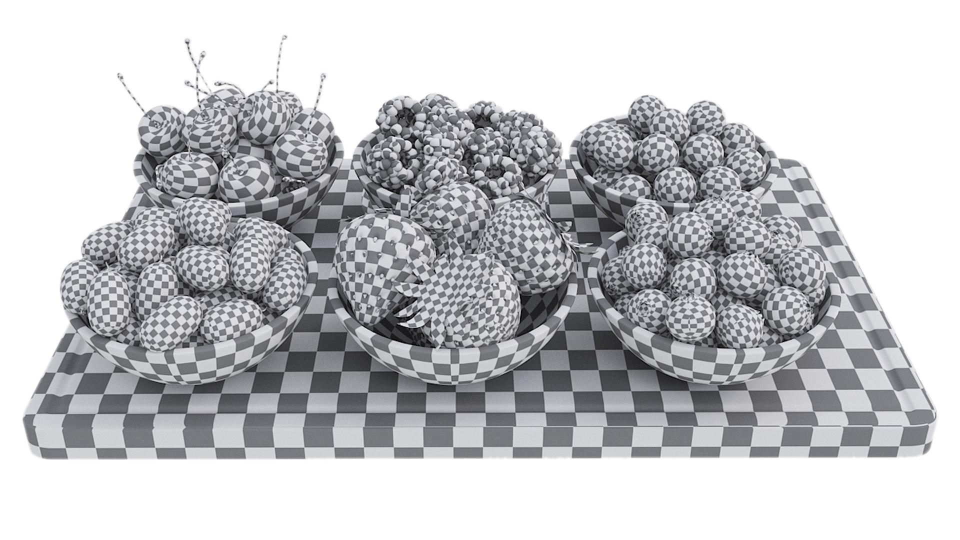 3D Model Berry Bowls - TurboSquid 1966249