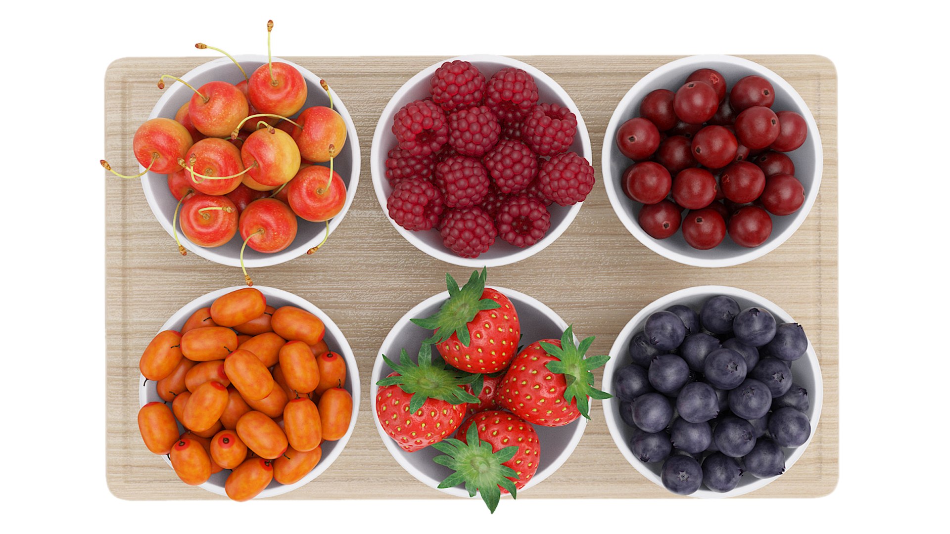 3D Model Berry Bowls - TurboSquid 1966249