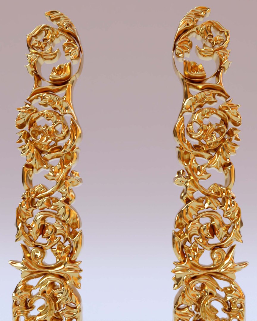 3D model JEWISH WOOD CARVING FLOWER - 3 - TurboSquid 2037121