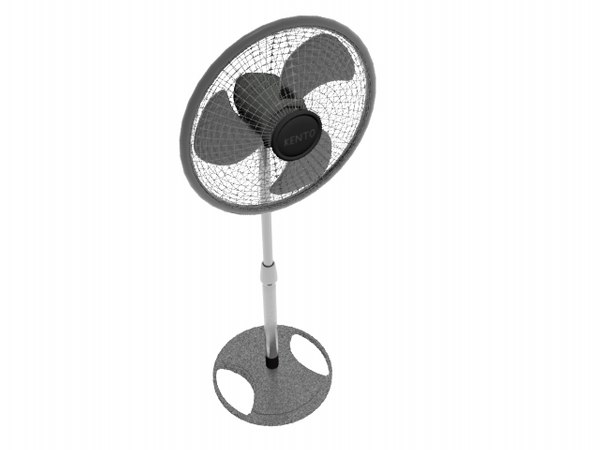 3d model stand fan