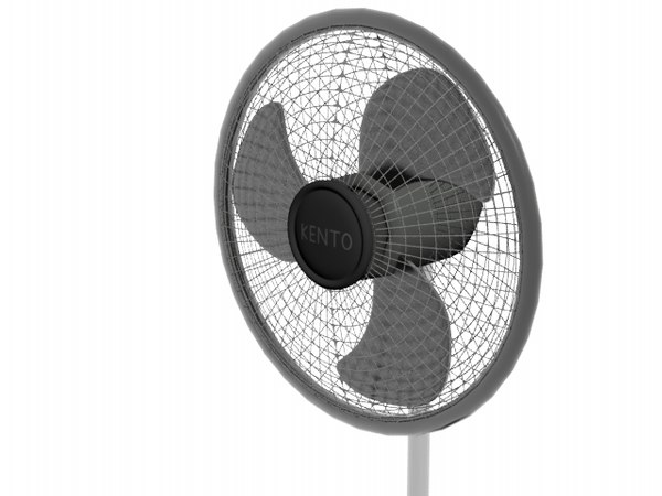 3d model stand fan