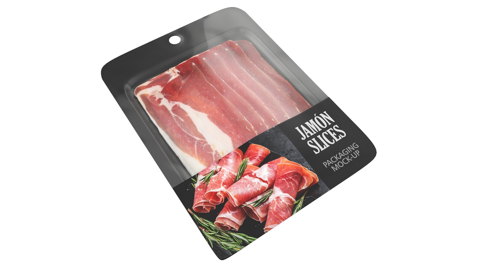 3D Pork Leg Jamon Slices With Packaging - TurboSquid 2414420