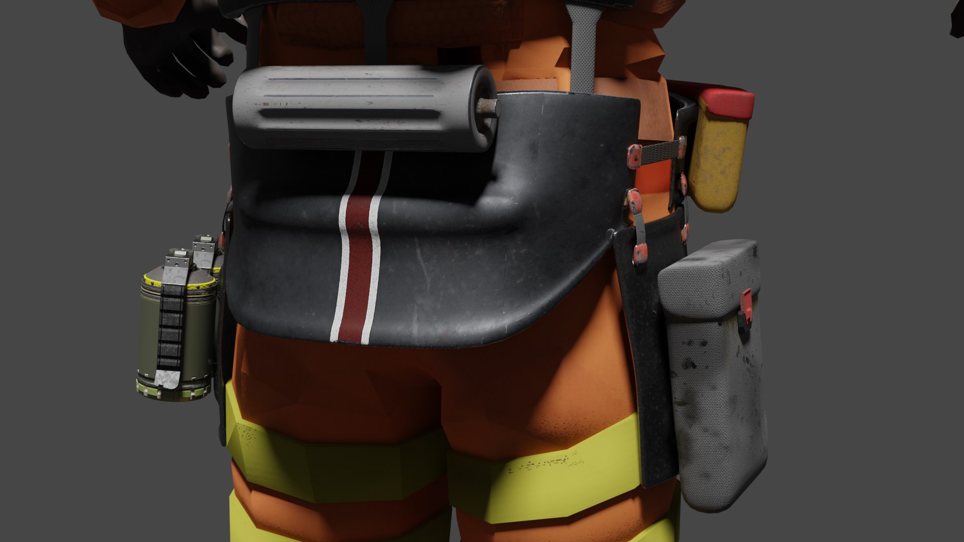 3D Space Miner Suit Model - TurboSquid 1845478