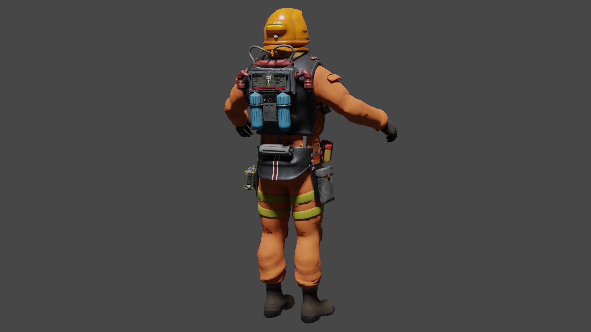 3D Space Miner Suit Model - TurboSquid 1845478