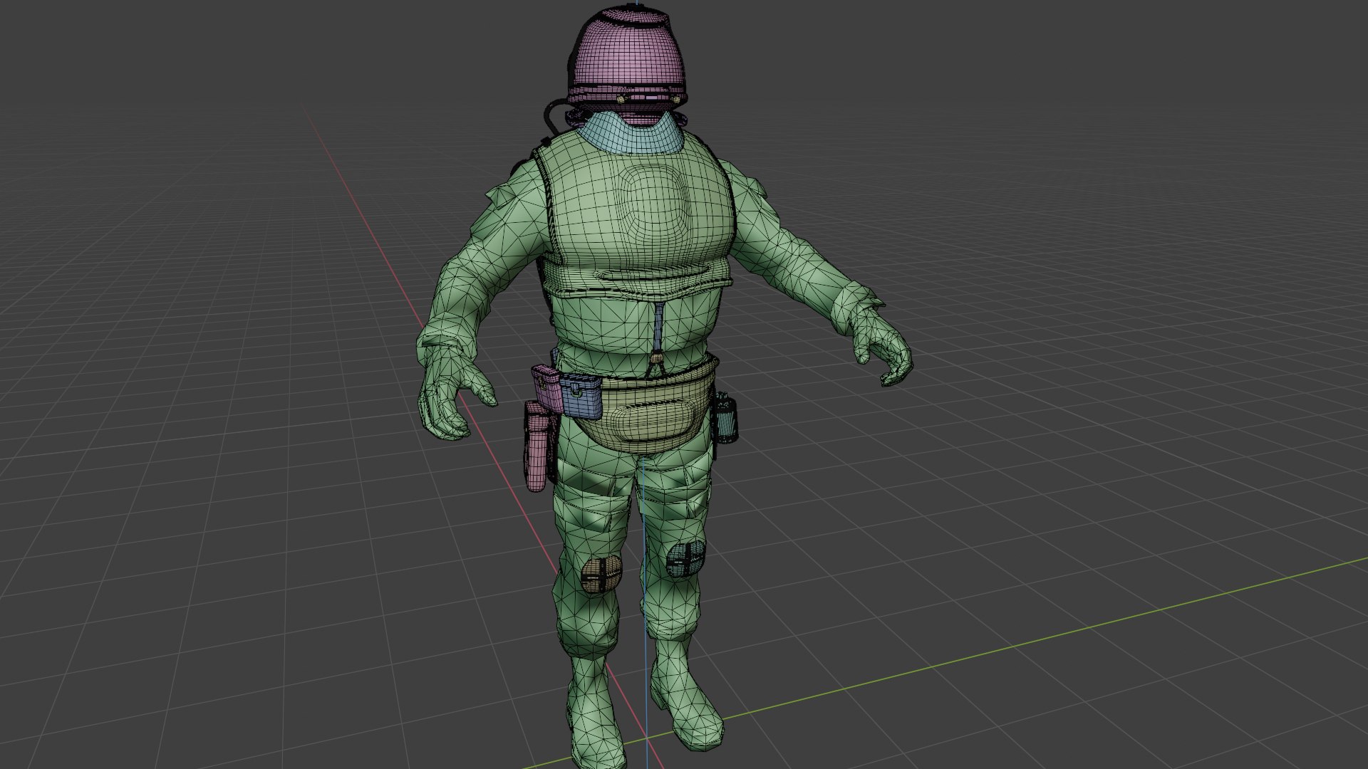 3D Space Miner Suit Model - TurboSquid 1845478