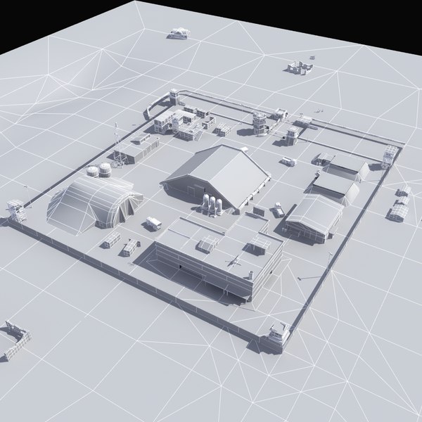 3D chemical storage site - TurboSquid 1496116