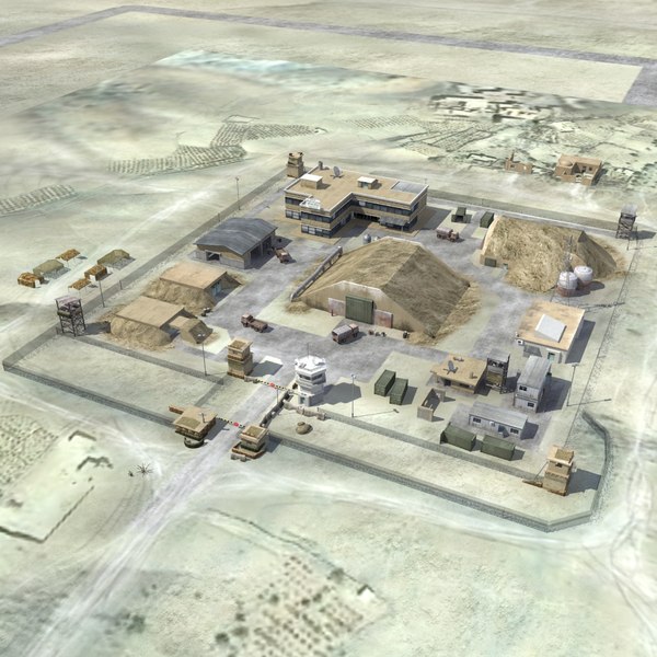 Low Poly Military Base 3D Models for Download | TurboSquid