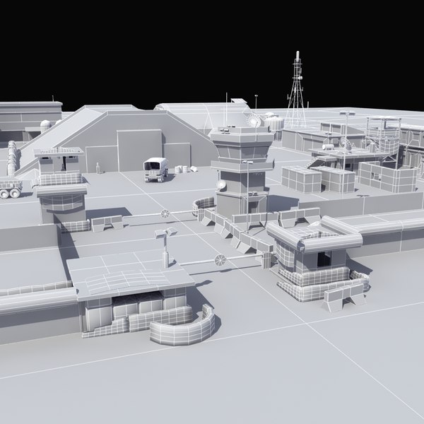 3D chemical storage site - TurboSquid 1496116