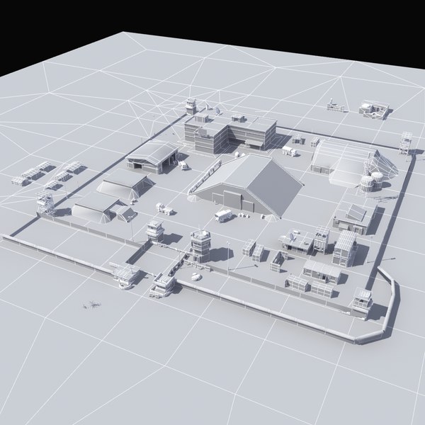 3D chemical storage site - TurboSquid 1496116