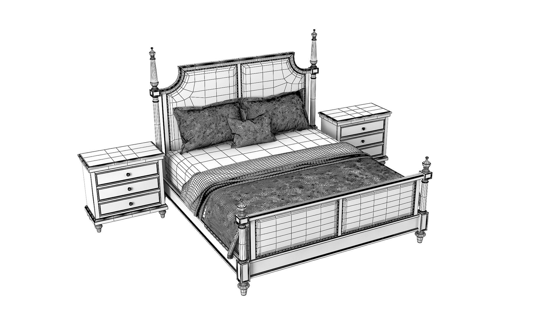 Bedroom Set Legacy Classic Model - TurboSquid 1630224