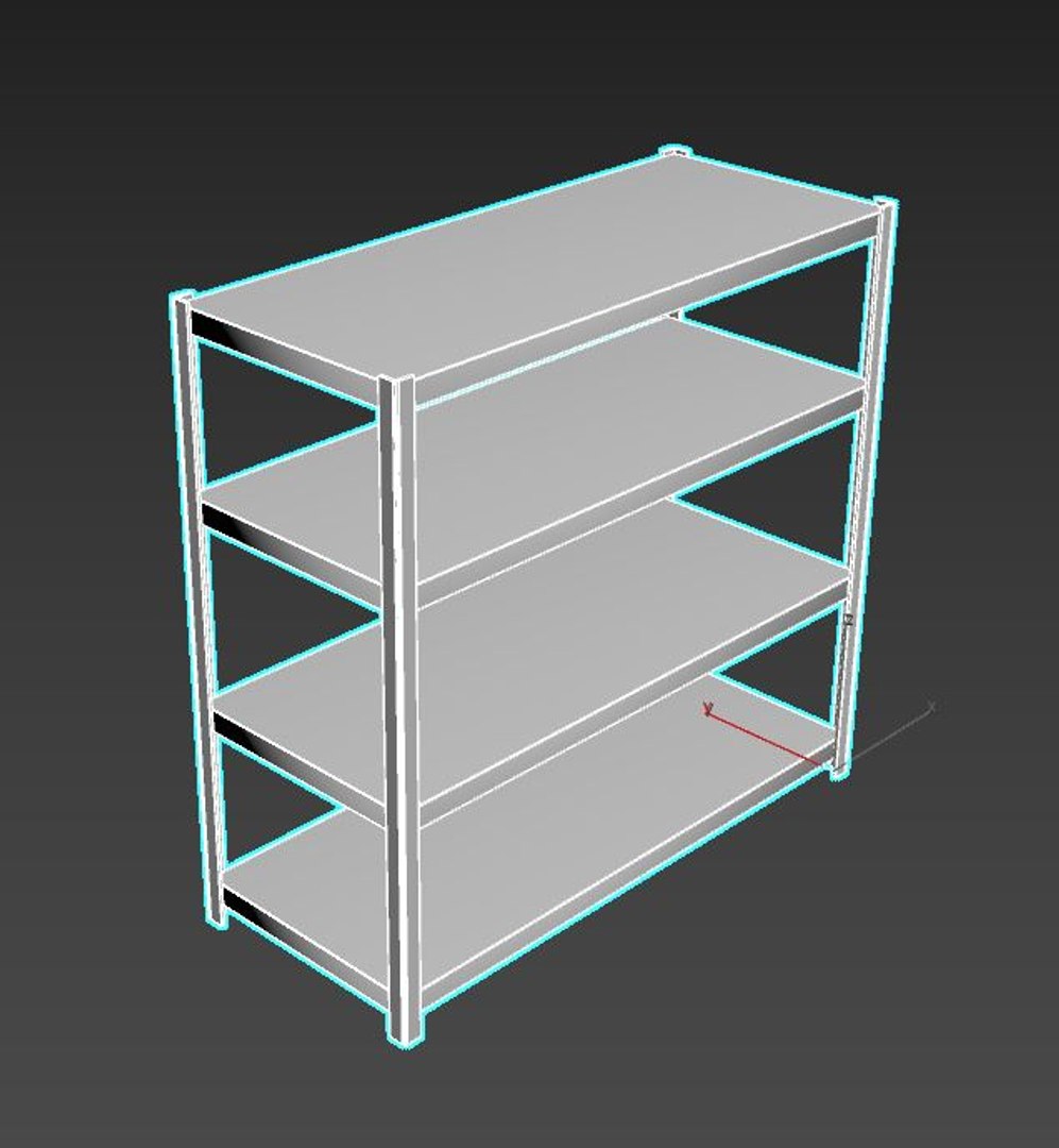 Painted Shelf 3D Model - TurboSquid 1557313