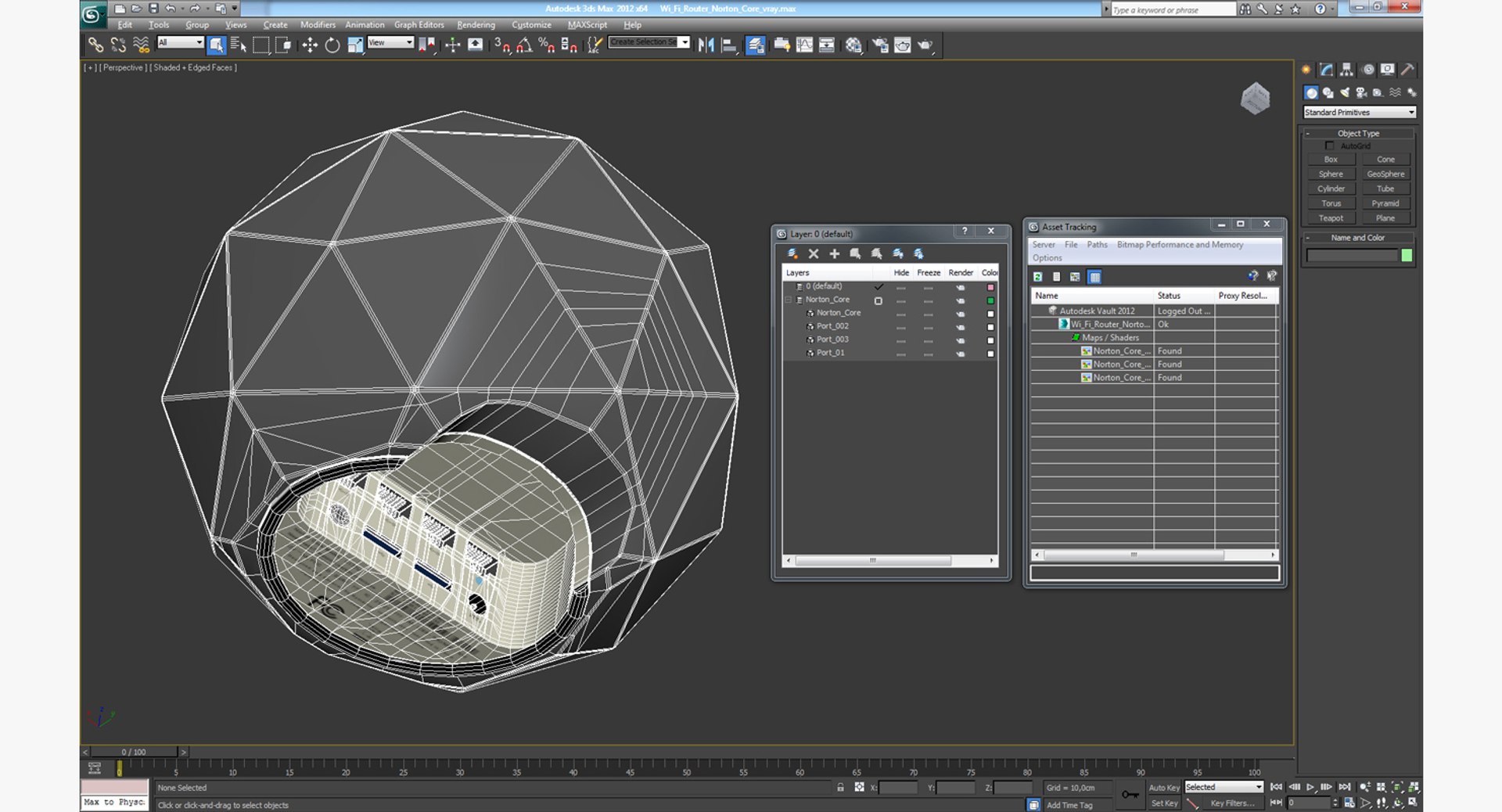 Wi-fi Router Norton Core 3D - TurboSquid 1191511