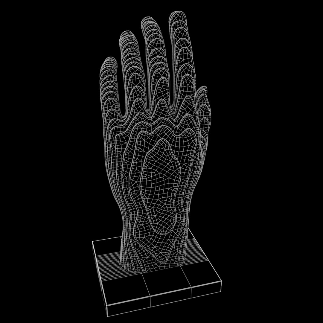 3D Model Figurine Form Hand Metal Plates - TurboSquid 1207382