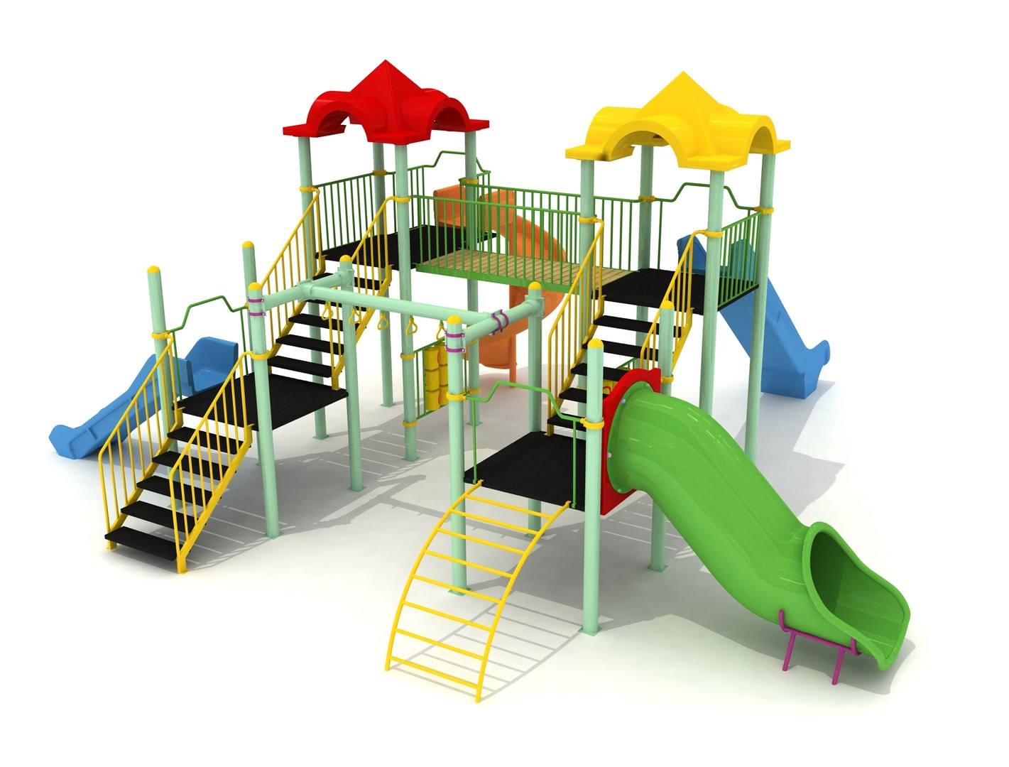 3D Metal Playground Model - TurboSquid 1548392