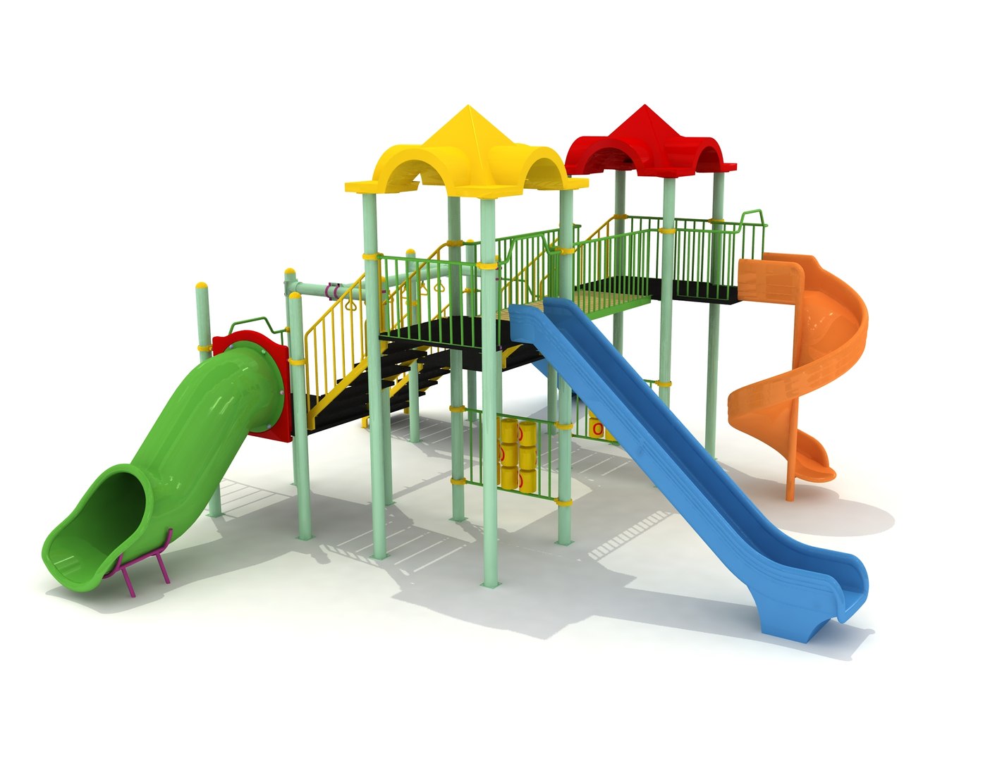 3D Metal Playground Model - TurboSquid 1548392