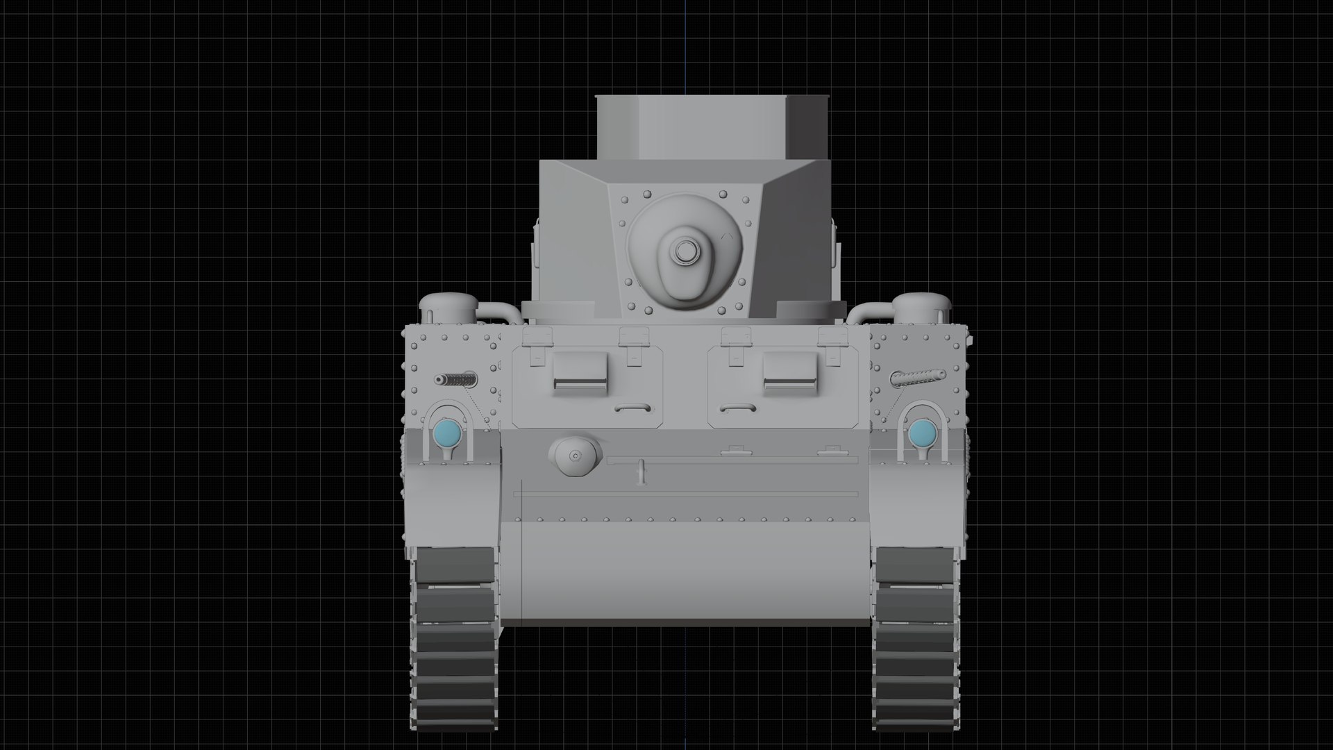 3D Model Simple M3 Stuart Tank - TurboSquid 1843760