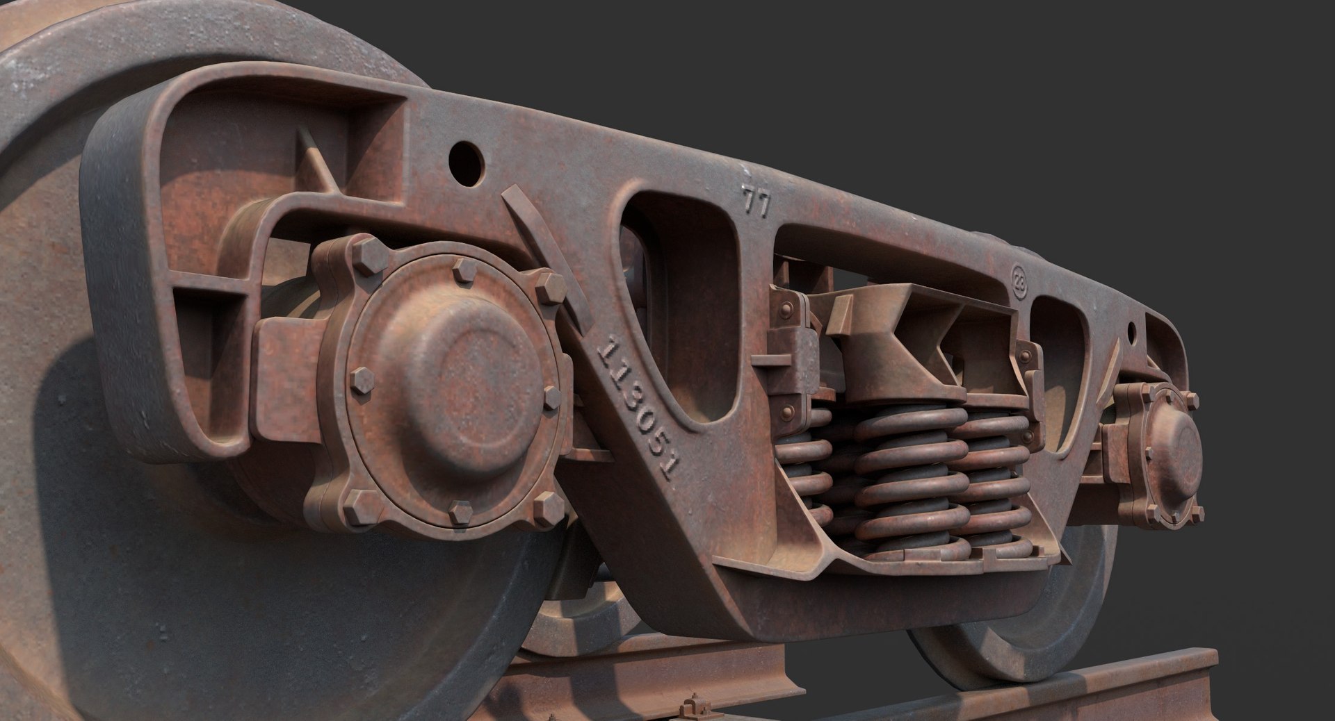 3D Bogie 18-100 - TurboSquid 1375162