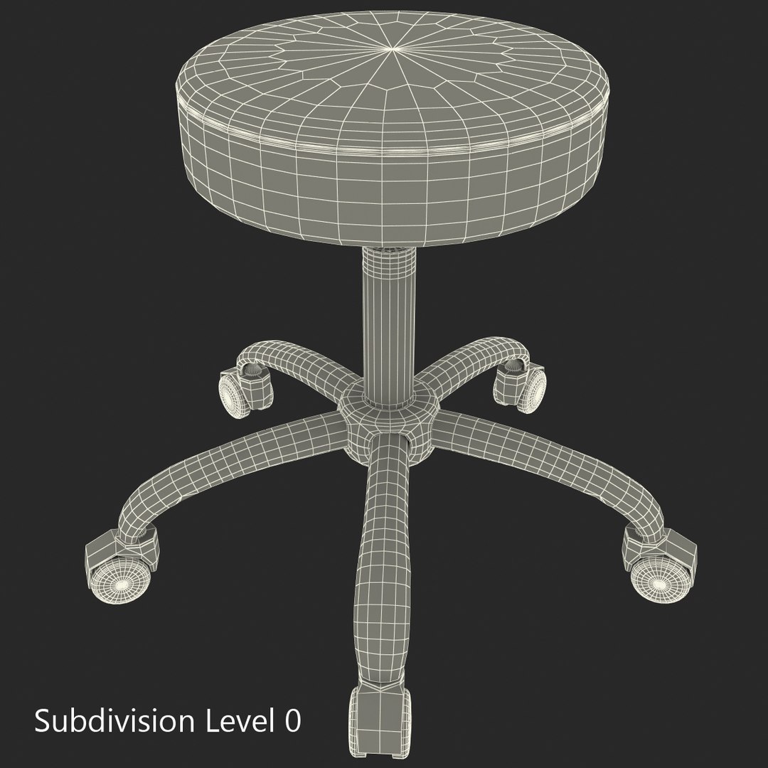 medical stool design 3d model