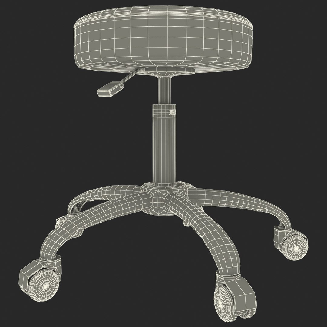 medical stool design 3d model