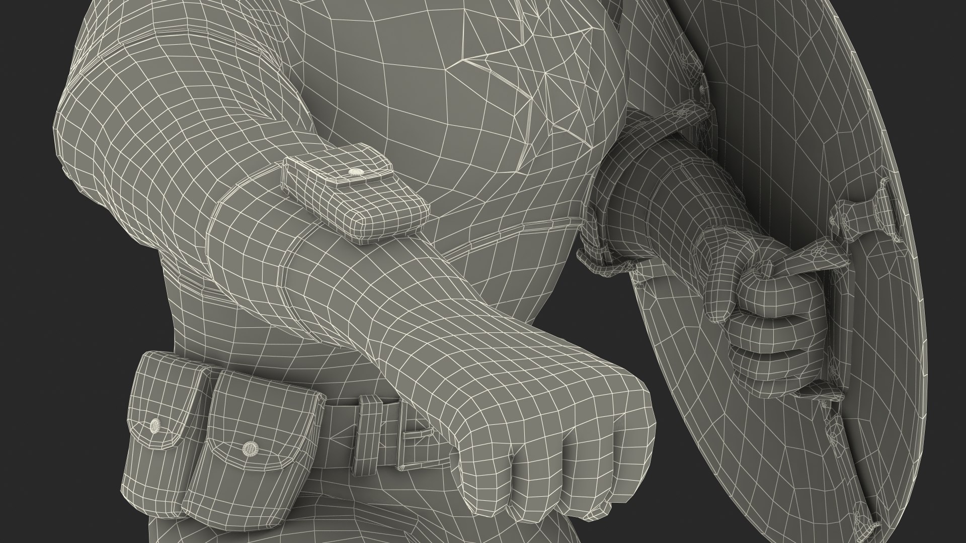 Captain America Cartoon Fighting Pose 3D - TurboSquid 2056145