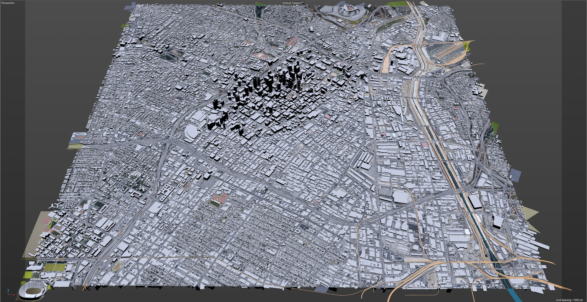 3D Model Los Angeles Downtown California USA - TurboSquid 1989286