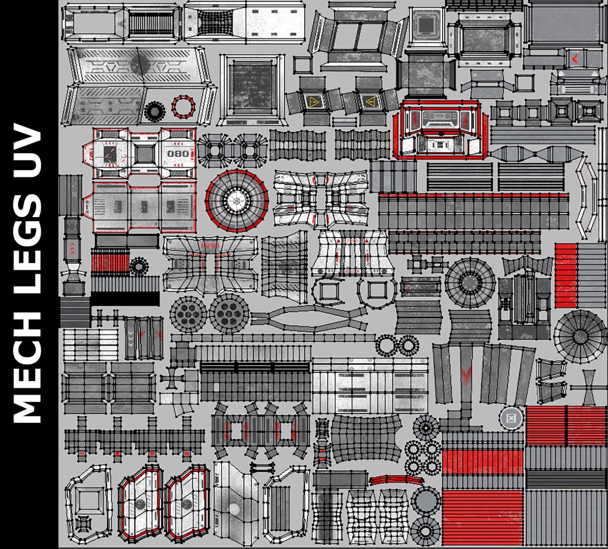 Mech weapons 3D model - TurboSquid 1410399