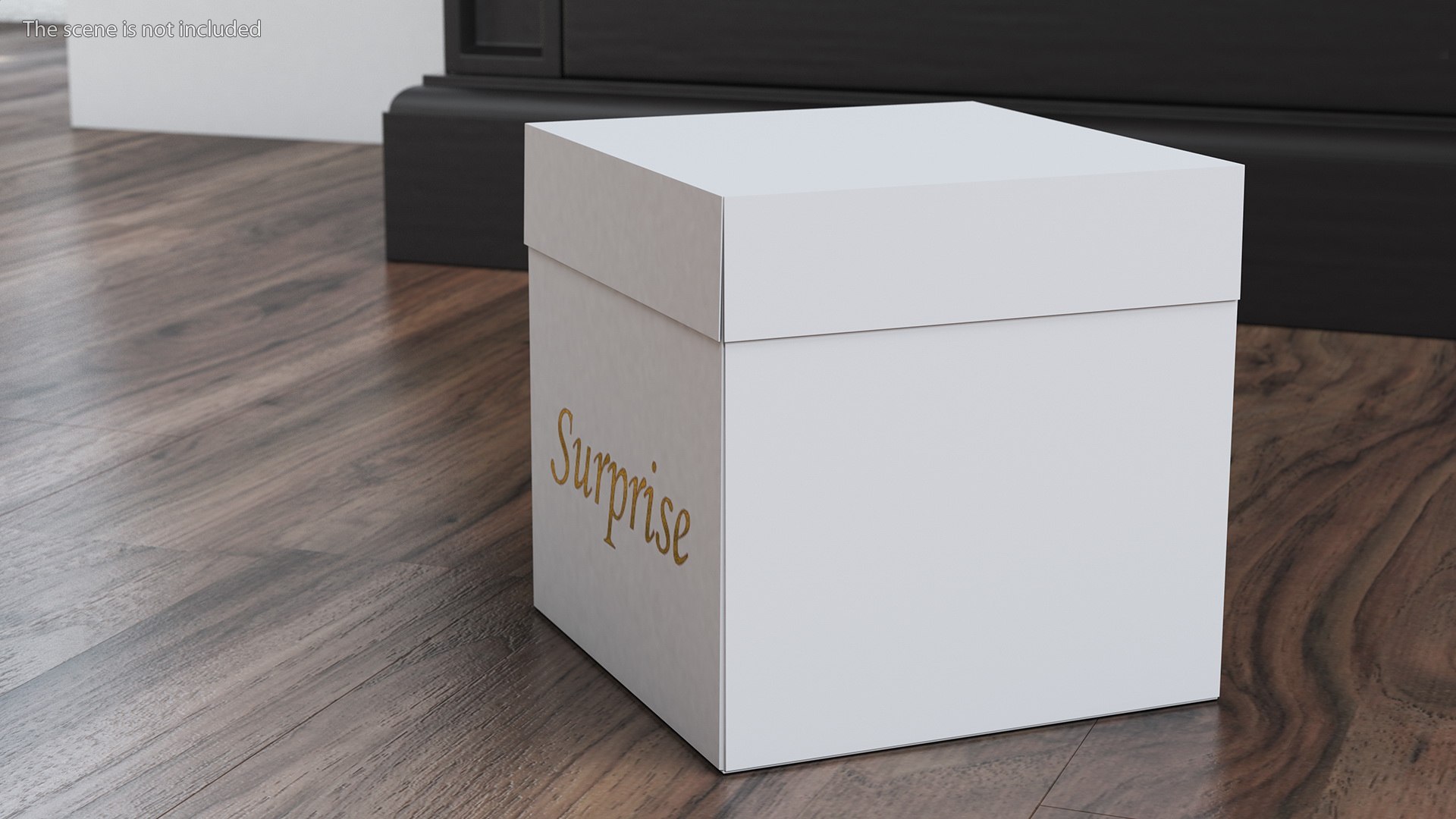White Square Cardboard Gift Box Model - TurboSquid 1813843