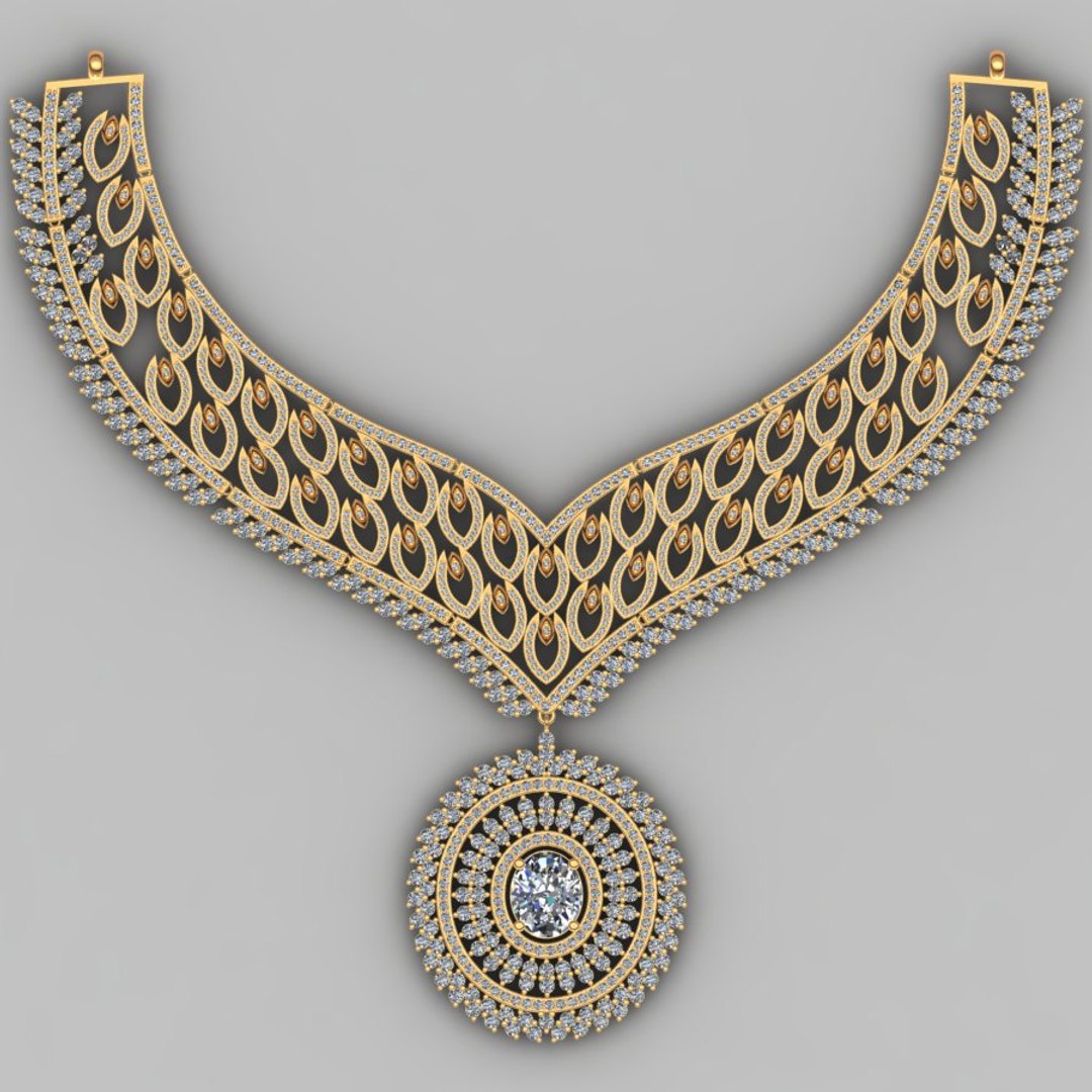 3D Necklace Model - TurboSquid 1152996