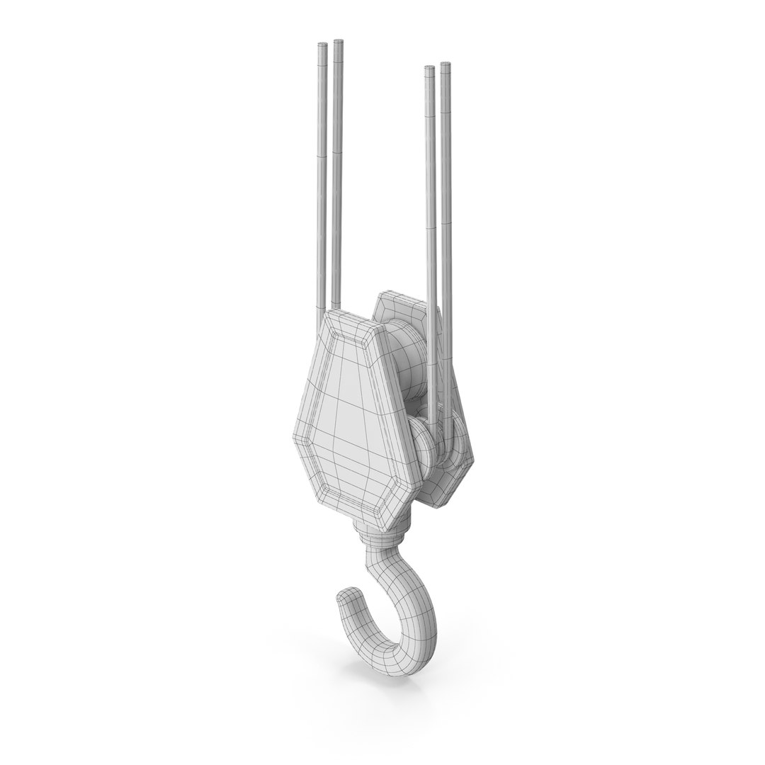 3D Hanging Crane Hook Model - TurboSquid 2228678