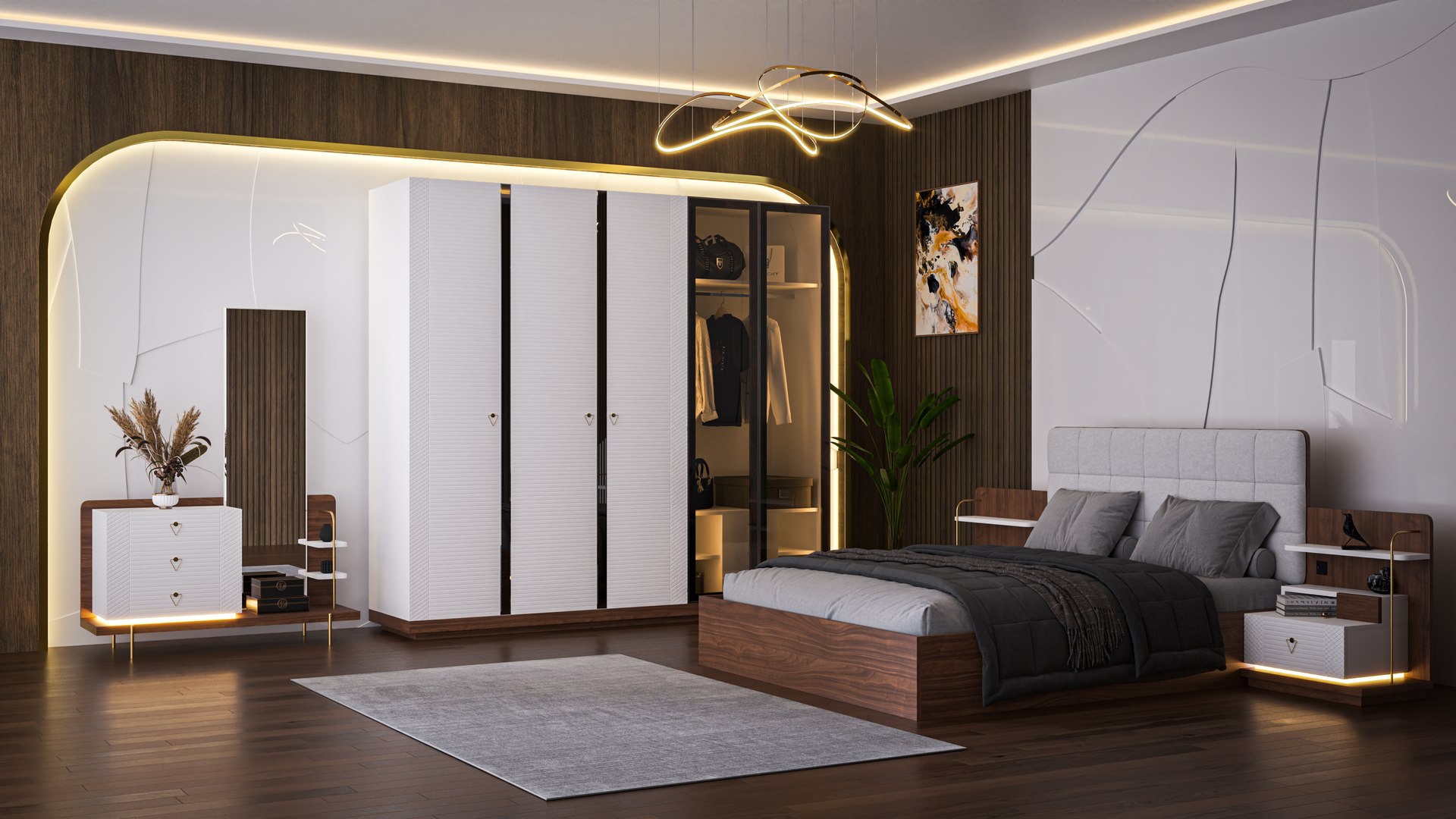 Master Bedroom 3D - TurboSquid 2213495