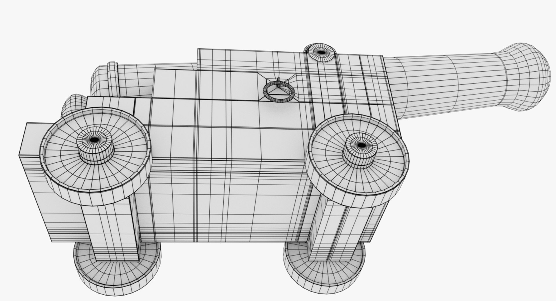 3D cannon model - TurboSquid 1247400