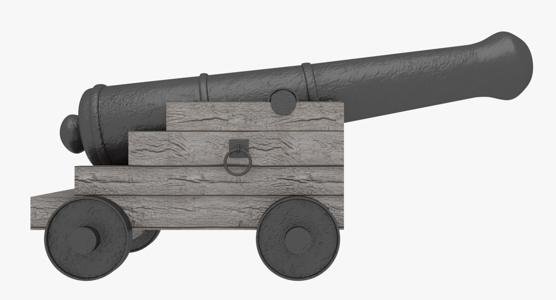 3D cannon model - TurboSquid 1247400