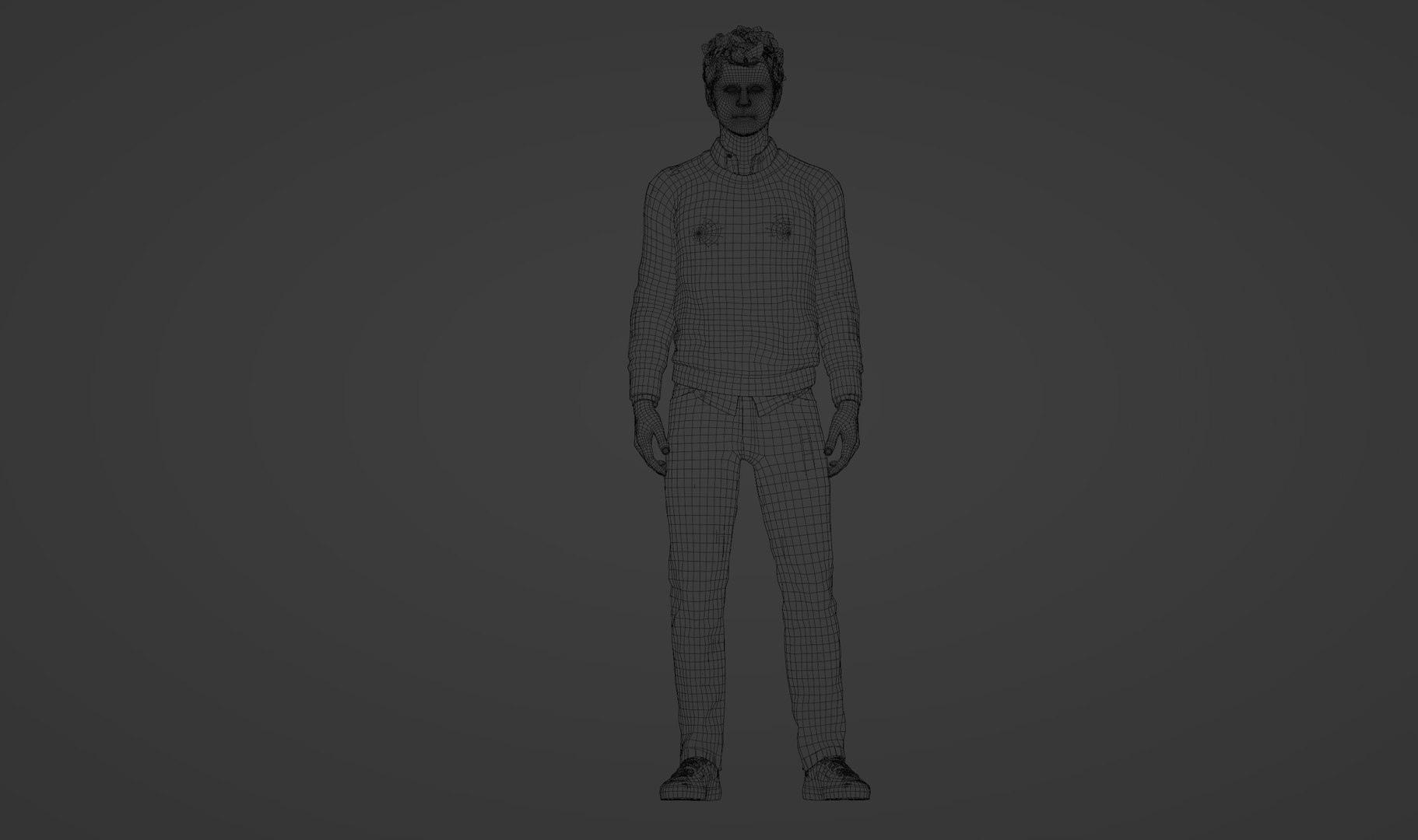 Contemplative University Student Model - TurboSquid 2189004
